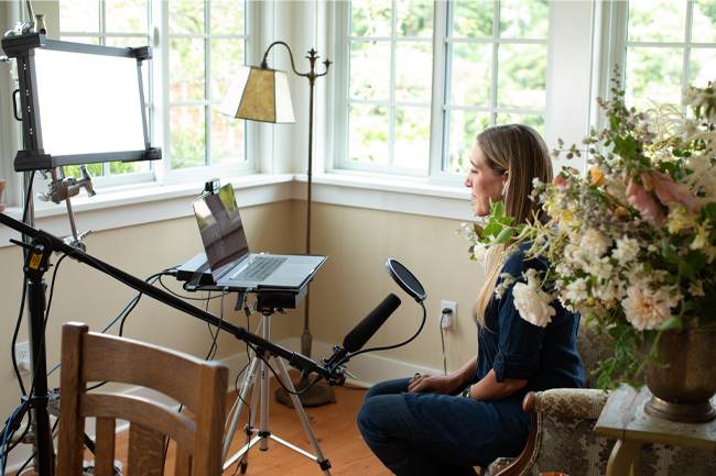 My interview with Marie Forleo for MarieTV - Floret Flowers